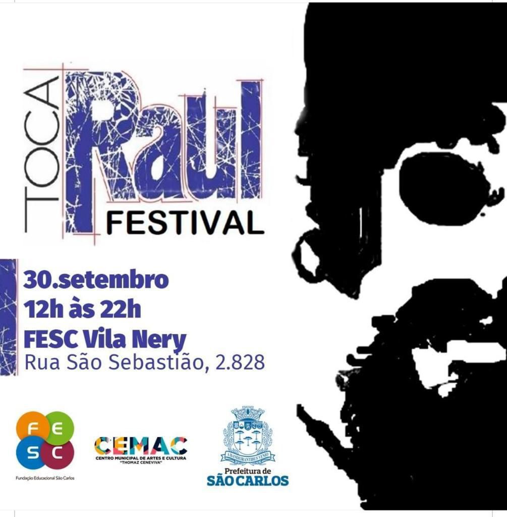 Toca Raul Festival acontece neste sábado na FESC - São Carlos em Rede