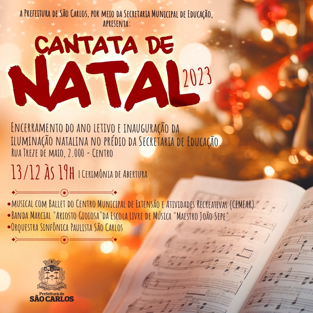 Centro de São Carlos recebe Cantata de Natal - São Carlos em Rede