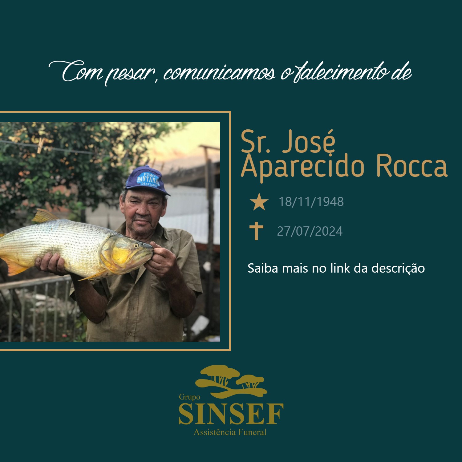 Grupo Sinsef comunica o falecimento, aos 75 anos, de José Aparecido ...