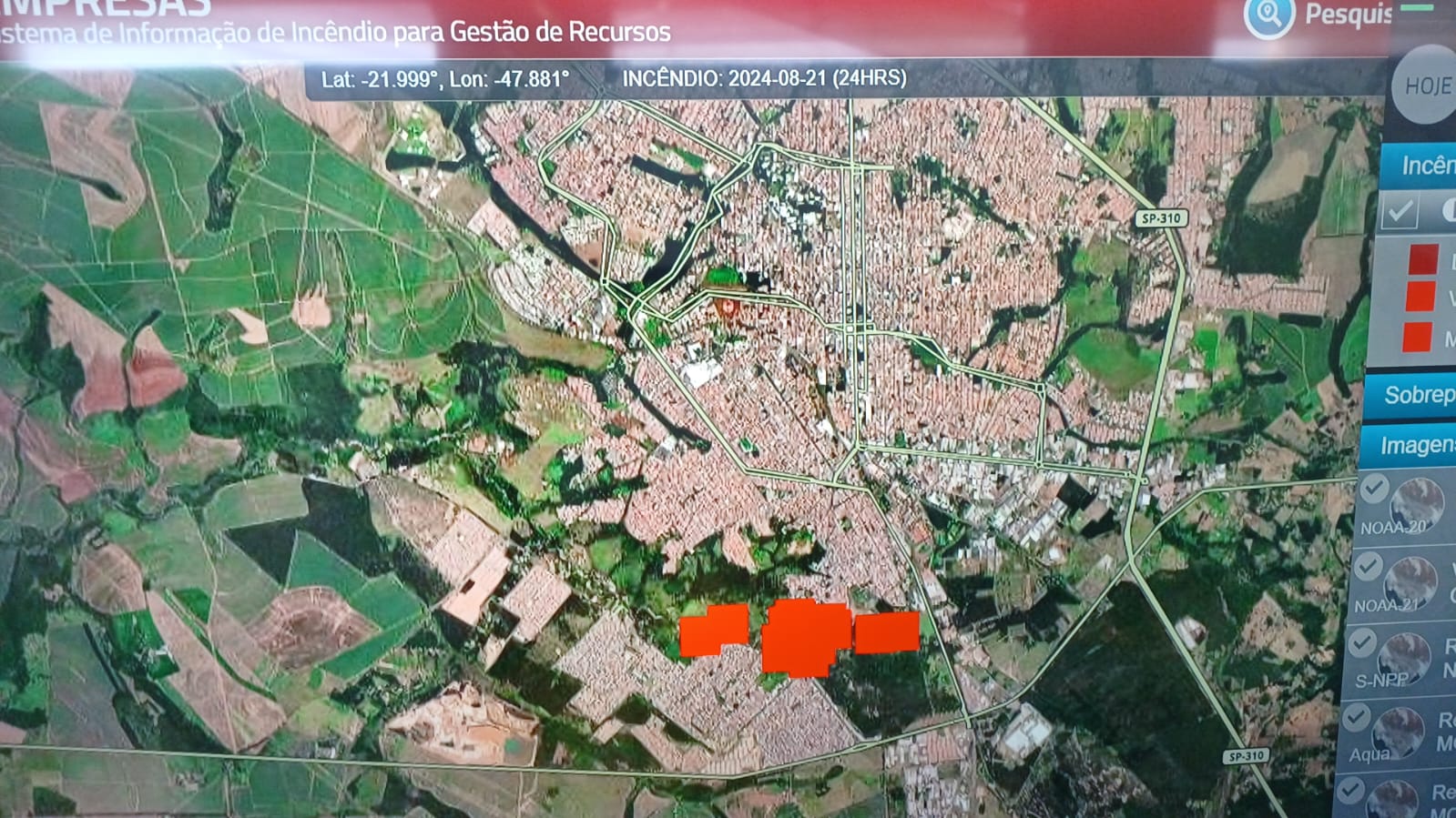 Você sabe o tamanho da área destruída pelo incêndio na zona de sul de ...