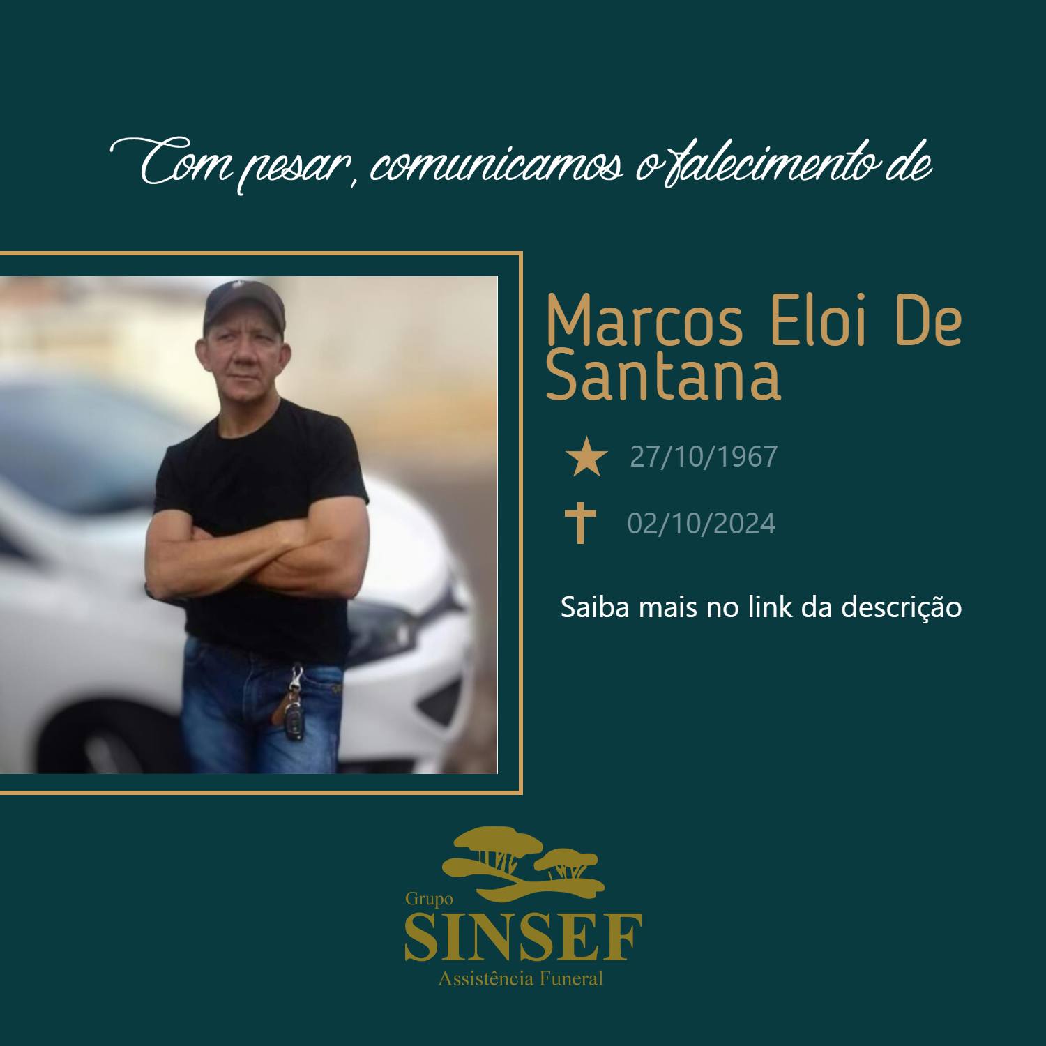Grupo Sinsef comunica o falecimento, aos 56 anos, de Marcos Eloi de ...