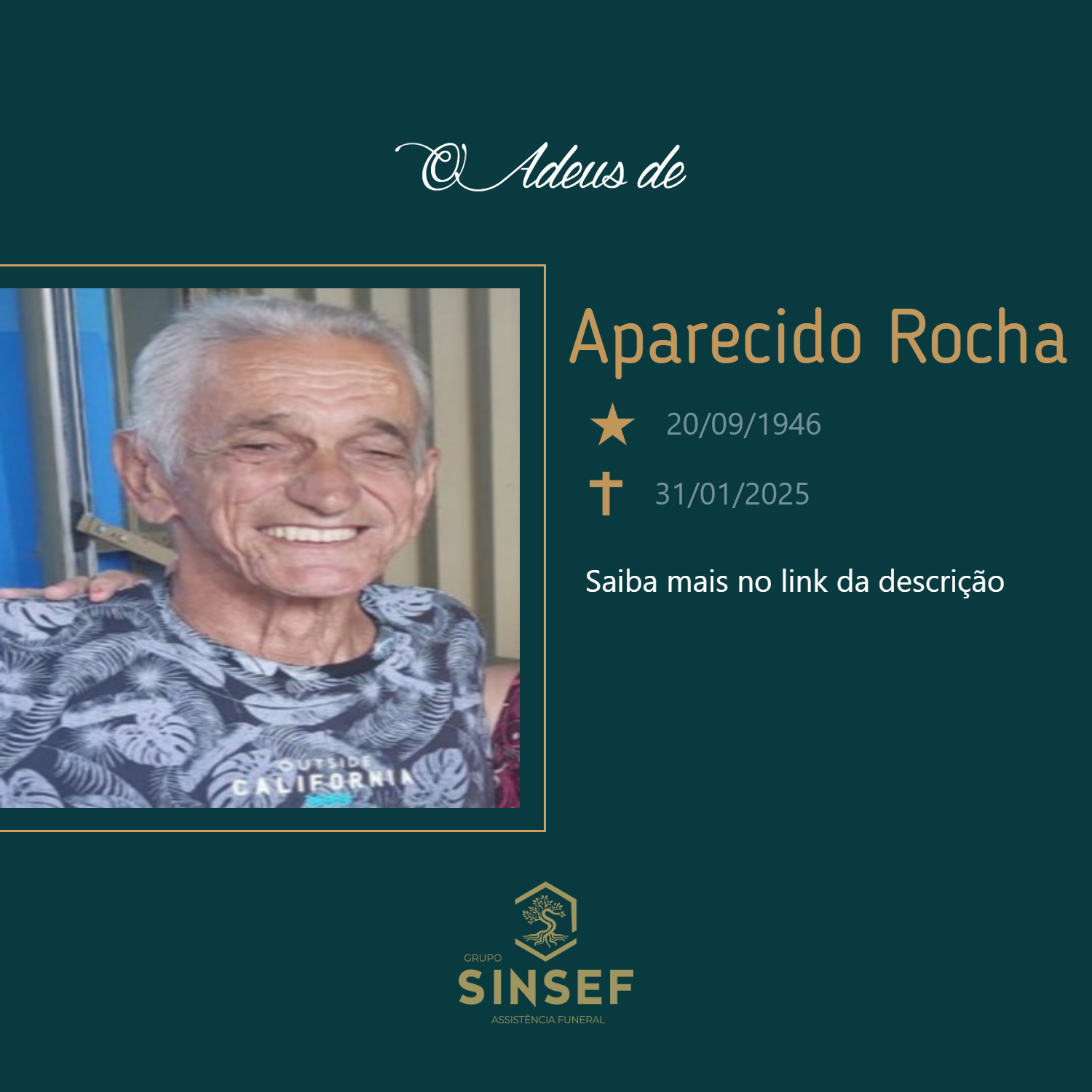 O falecimento, aos 78 anos, de Aparecido Rocha - São Carlos em Rede