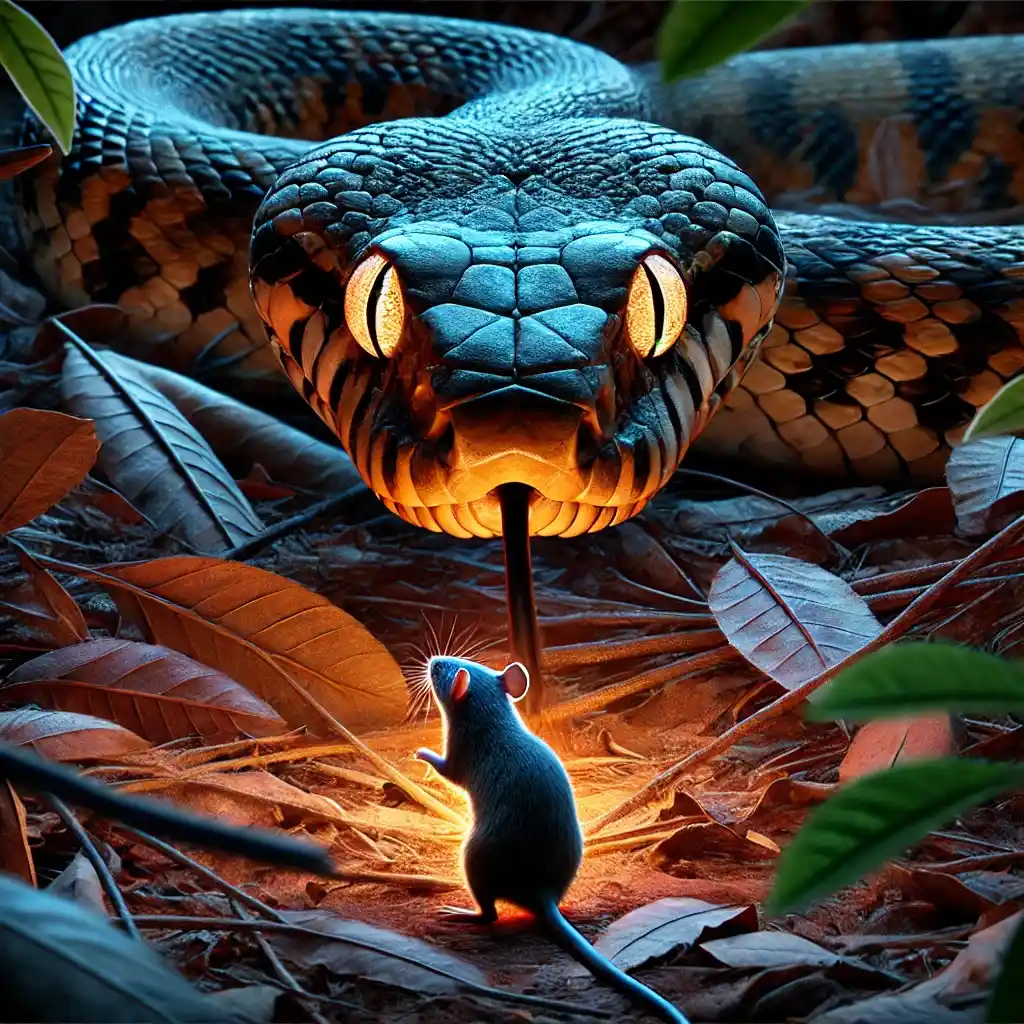 Como a jararaca encontra suas presas pelo calor