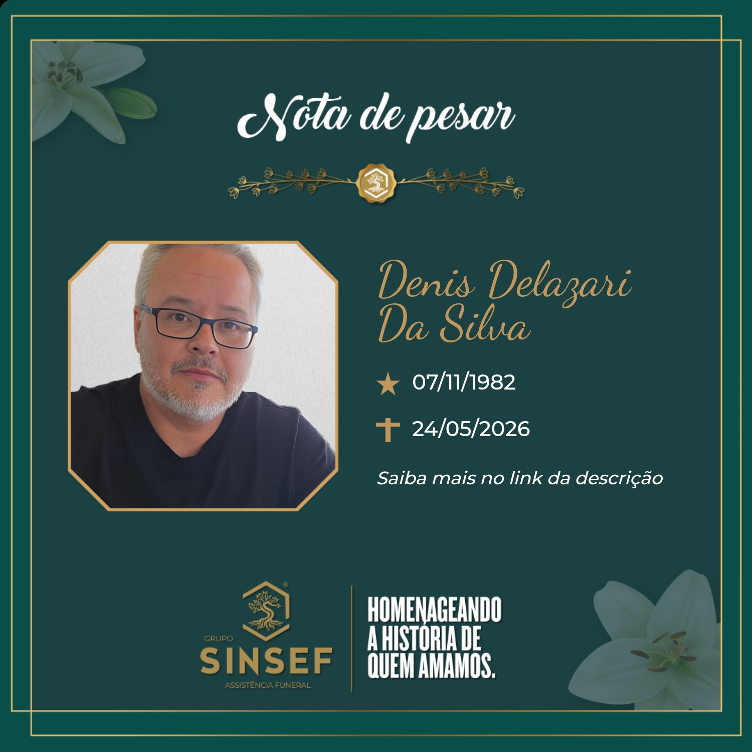 O falecimento, aos 43 anos, de Denis Delazari da Silva - São Carlos em Rede